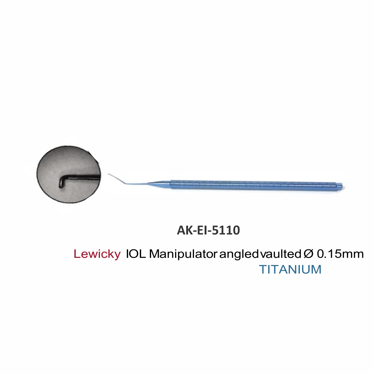 Lewicky IOL Manipulator angled - Akhyar Surgical