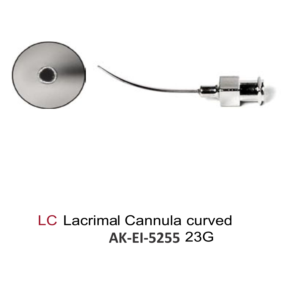 LC Lacrimal Cannula curved - Eye Instruments - AK Surgical