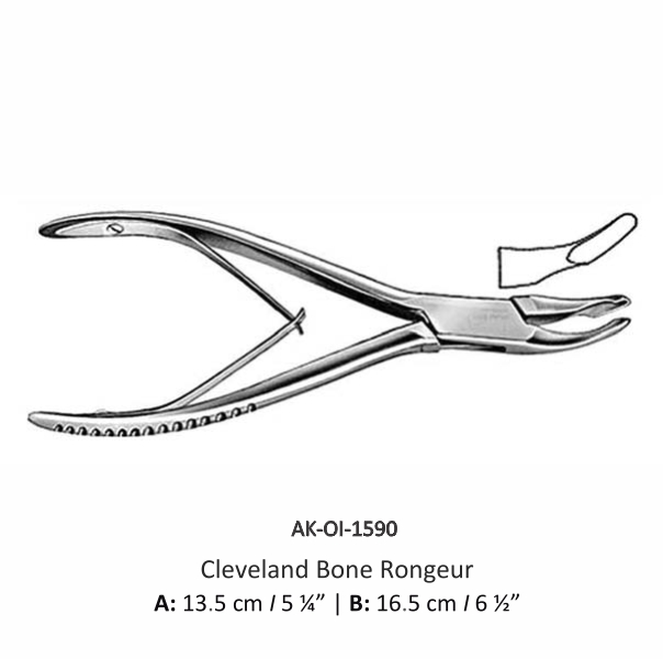 Cleveland Bone Rongeur - Orthopedic Instrument - AK Surgical