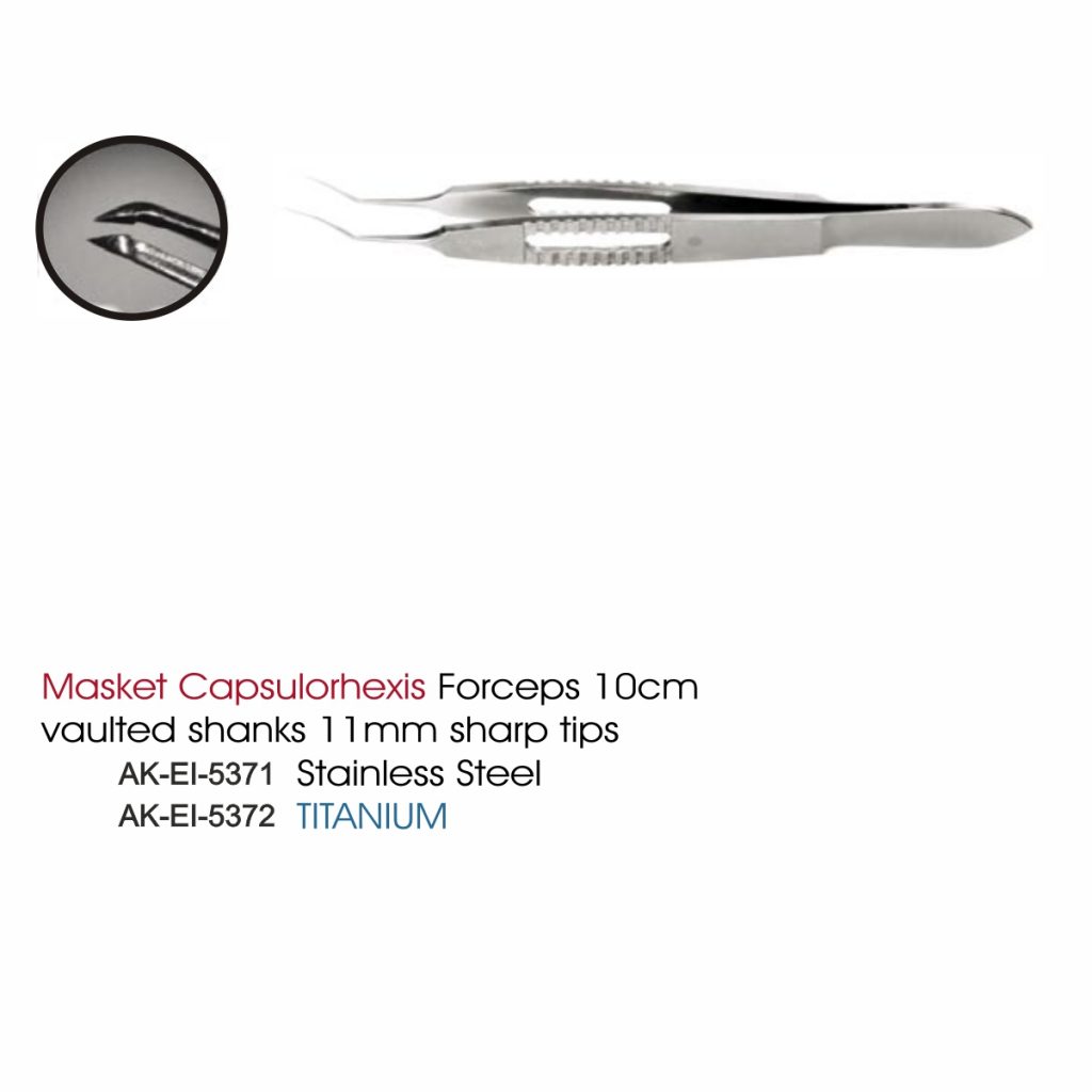 Masket Capsulorhexis Forceps - Akhyar Surgical