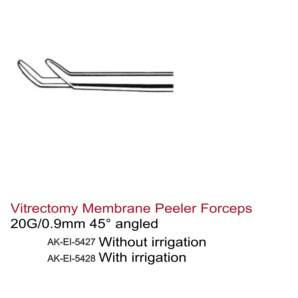 Vitrectomy Membrane Peeler Forceps - AK Surgical Pro